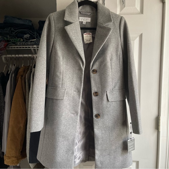 Laundry By Shelli Segal | Jackets & Coats | Nwt Laundry Light Grey ...